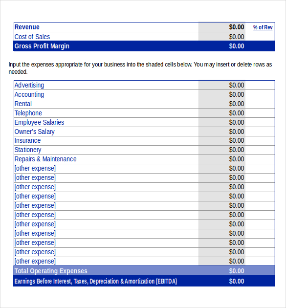 Simple Income Statement Excel FREE DOWNLOAD Freemium Templates