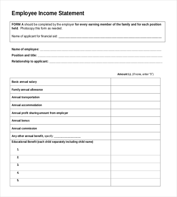 Income Statement Template - 25+ Free Word, Excel, PDF Documents Download