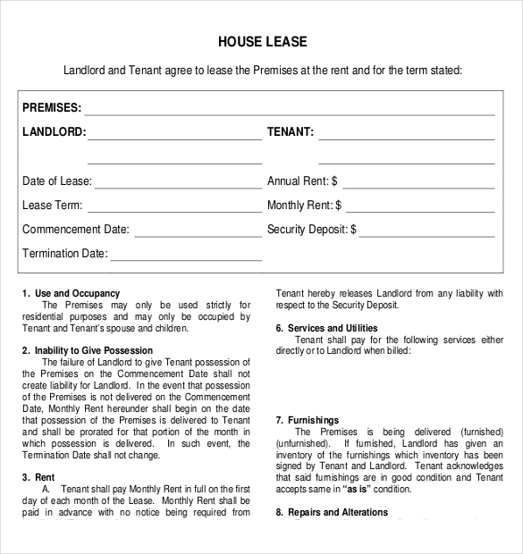 Rental Agreement Template – 21+ Free Word, PDF Documents Download