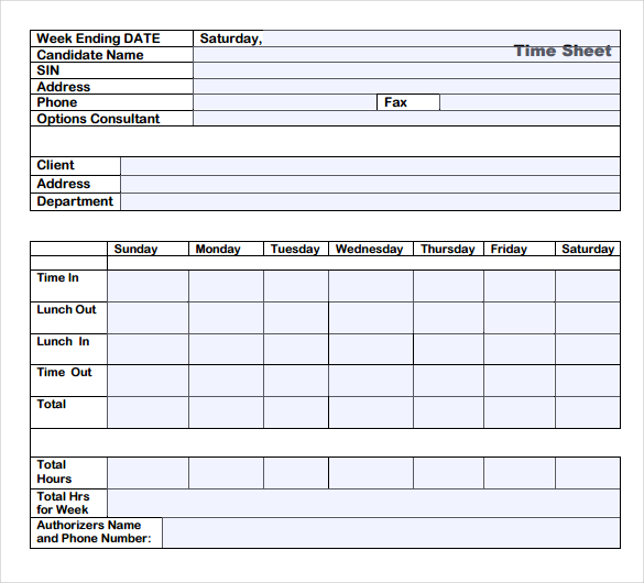Numbers Timesheet Template – 17+ Free Sample, Example Format Download