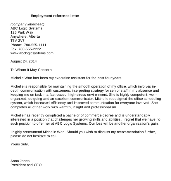 Reference Letter Templates 40 Free Word PDF Documents Download Reference Letter Templates 40 Free Word PDF Documents Download