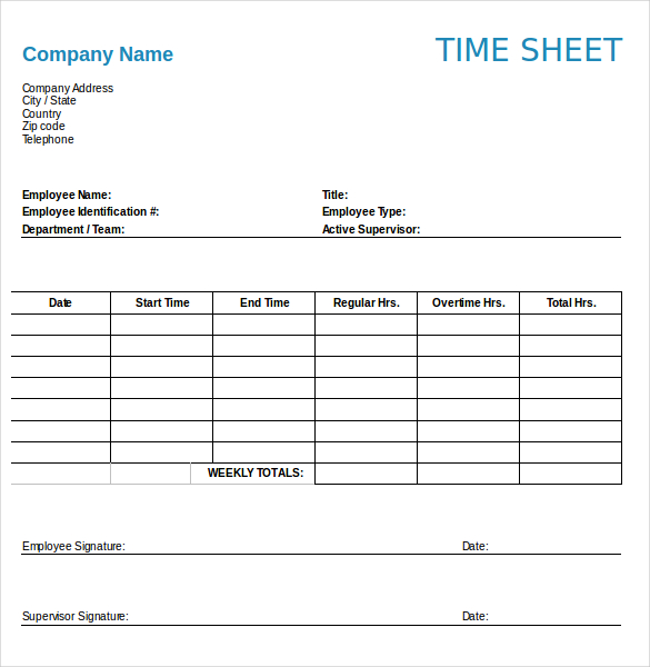 Numbers Timesheet Template – 17+ Free Sample, Example Format Download