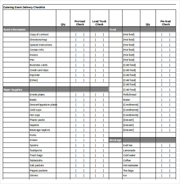 23 Event Checklist Templates Word PDF Google Docs