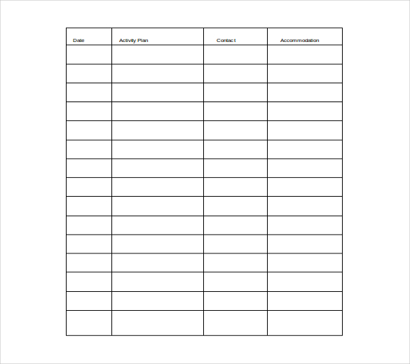 25+ Microsoft Word Schedule Templates