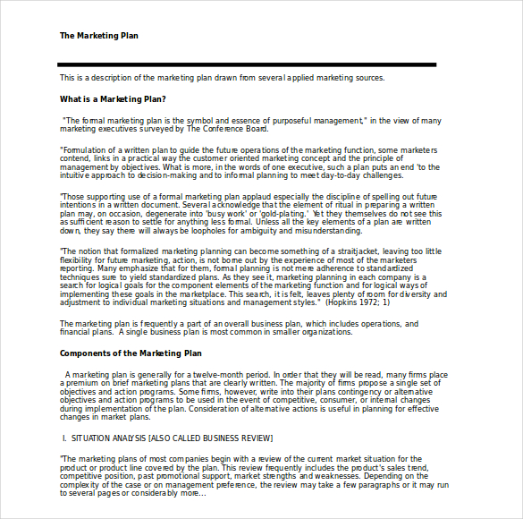 32+ Microsoft Word Marketing Plan Templates