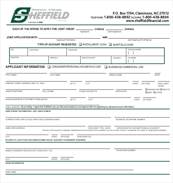 20+ Credit Application Templates - Google Docs, Apple Pages, Word ...