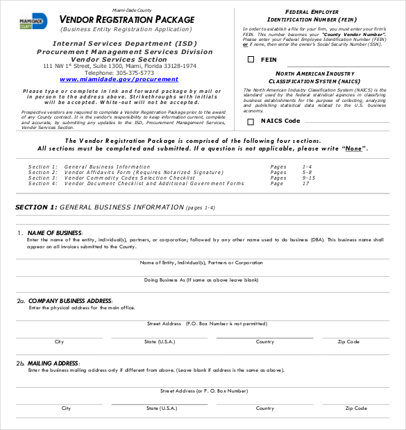10+ Vendor Application Templates – Free Sample, Example, Format Download!