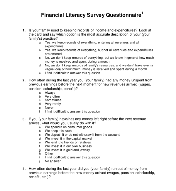 Product Survey Template – 13+ Free Word, PDF Documents Download