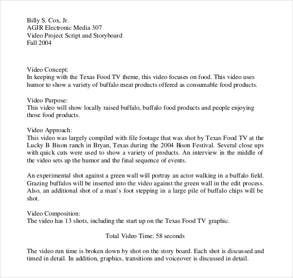 Free 14+ Script Writing Templates - DOC, PDF