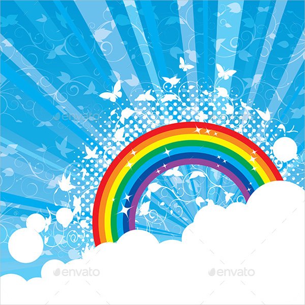 Rainbow Background - 15 + Free PSD, EPS Format
