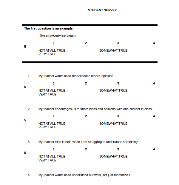 18+ Student Survey Templates & Samples - DOC, PDF, Excel