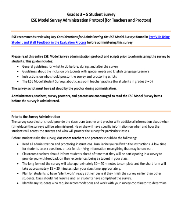 18+ Student Survey Templates & Samples - DOC, PDF, Excel