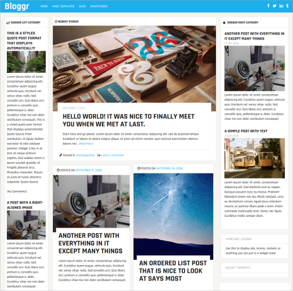 23+ Free WordPress Blog Themes & Templates