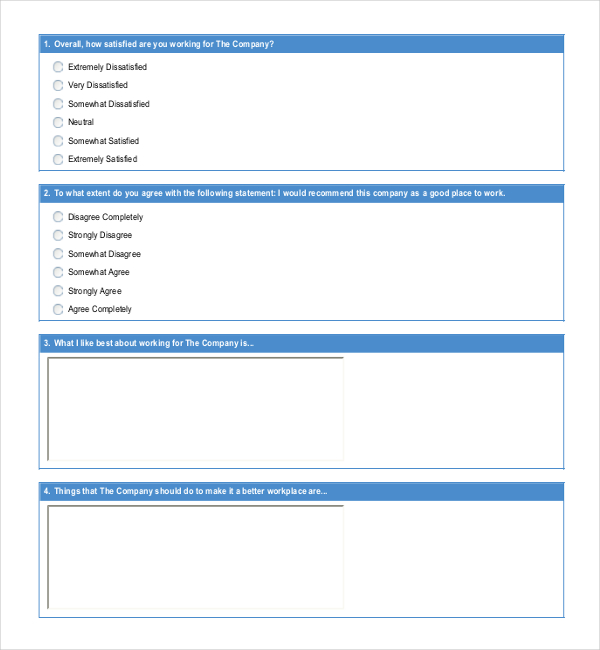 10+ Survey Questions Templates – Free Sample, Example, Format Download