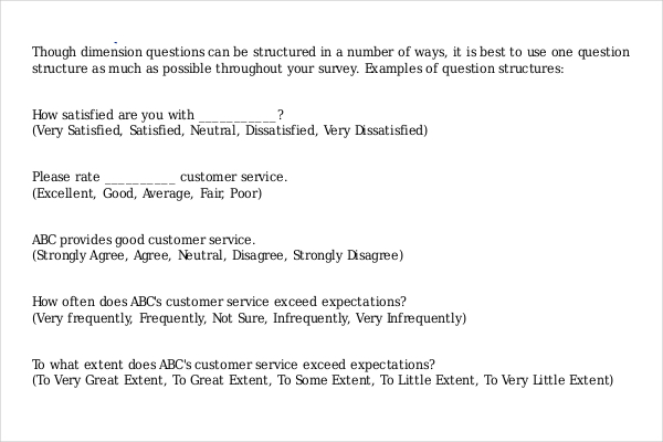 16+ Customer Satisfaction Survey Templates – Free Word, PDF Format Download