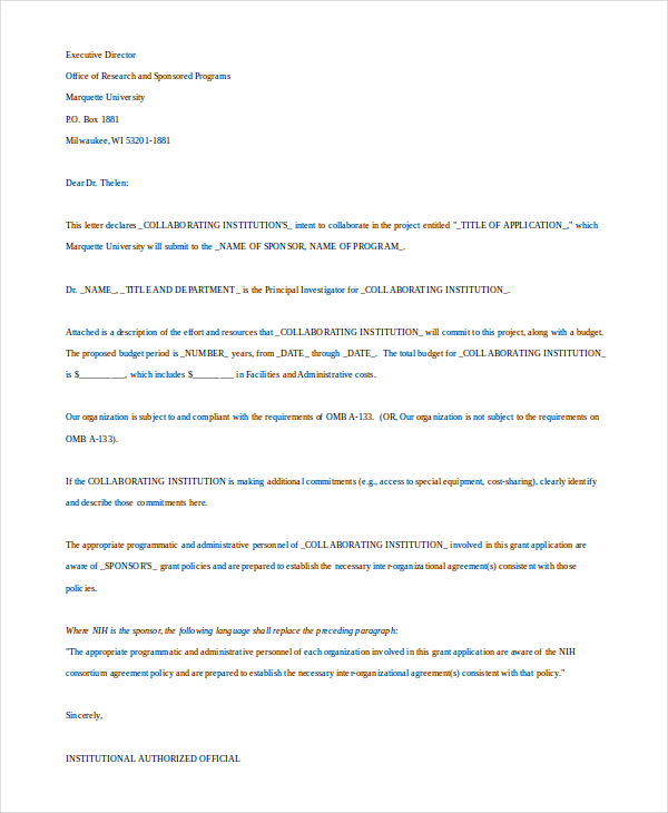 24+ Letter of Intent Template - Free Sample, Example, Format