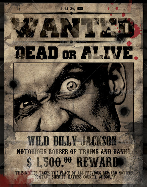 16+ Wanted Poster Templates - Free Sample, Example, Format