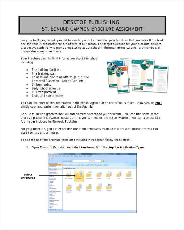Publisher Brochure Template 14 Free PDF PSD AI Vector EPS Format Download