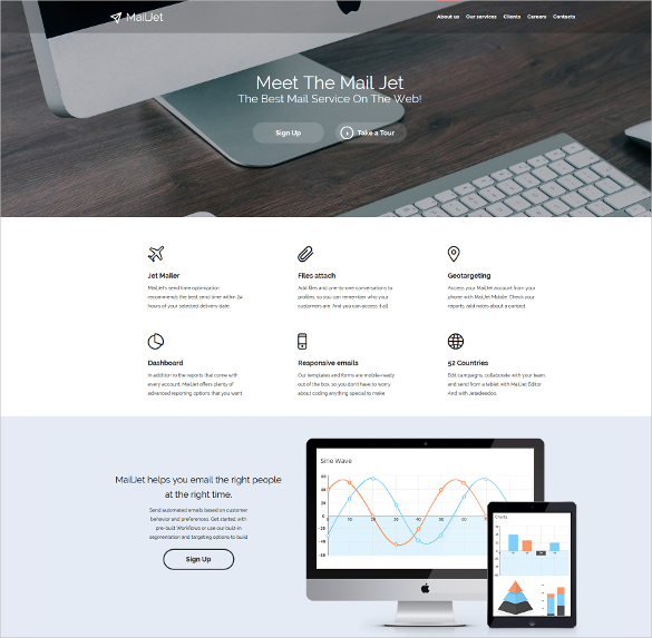 Social Media Marketing Website Template Free Printable Templates