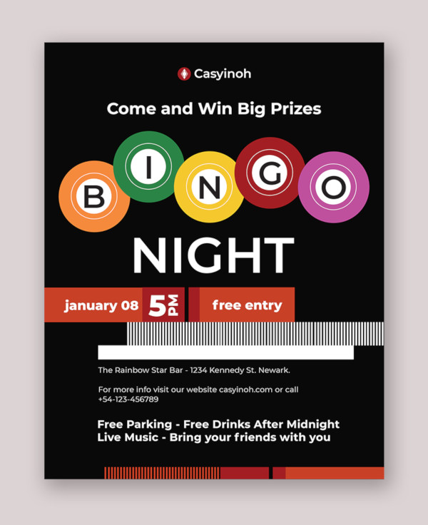 10 Bingo Flyer Design Templates PSD AI Vector EPS Free Premium 