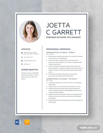 Software Engineer Resume Templates - Free 20+ Word, PDF Documents Download