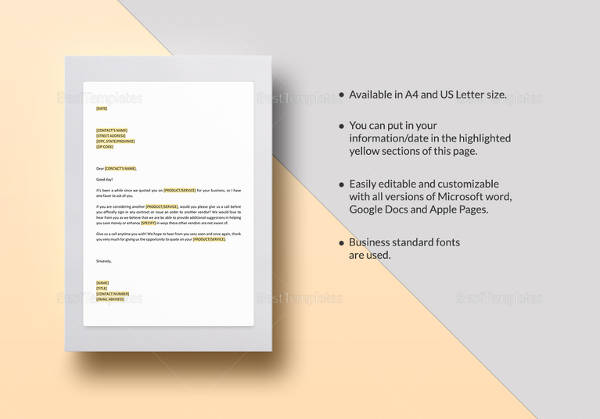 35+ Quotation Templates - Free Sample, Example, Format | Free & Premium ...