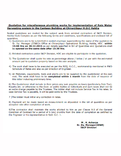 57+ Quotation Templates - PDF, DOC, Excel