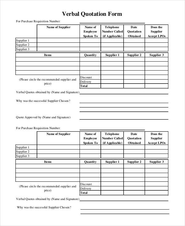 57+ Quotation Templates - PDF, DOC, Excel