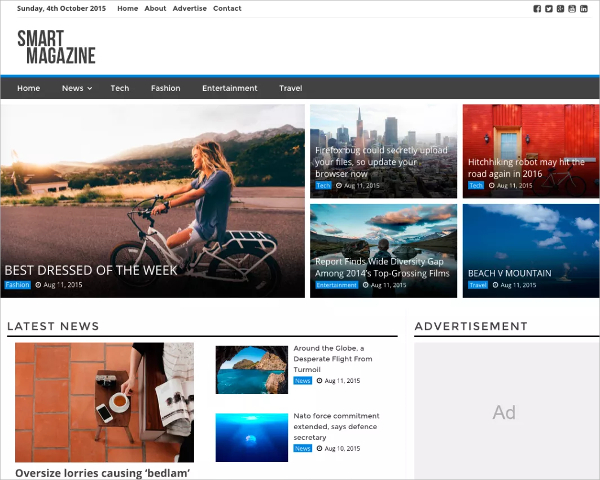18+ Free News & Magazines WordPress Themes & Templates