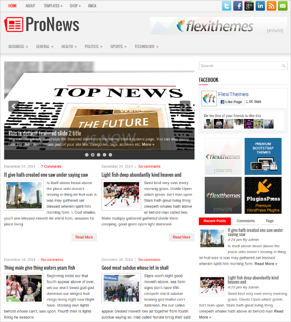 18+ Free News & Magazines WordPress Themes & Templates
