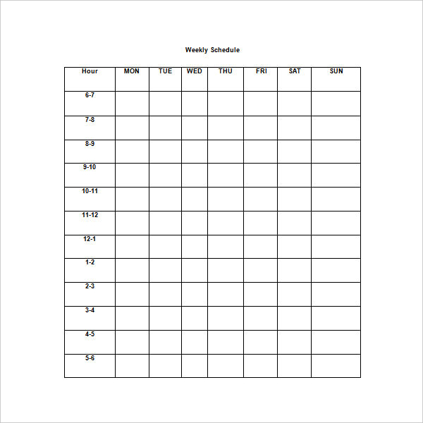 28 Timetable Template Sample Example Format