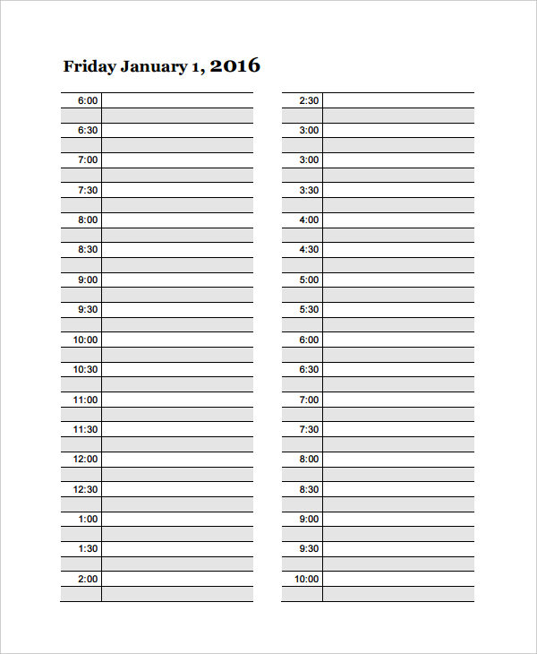 Free 28+ Timetable Template - Sample, Example, Format