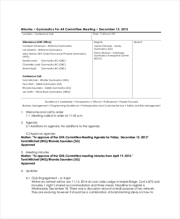 Committee Meeting Agenda Template - 12+ Free Word, PDF Documents Download
