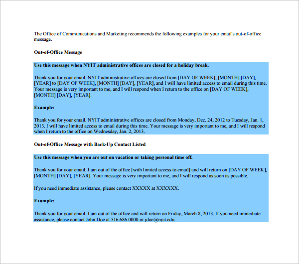11 Message Templates Free Sample Example Format