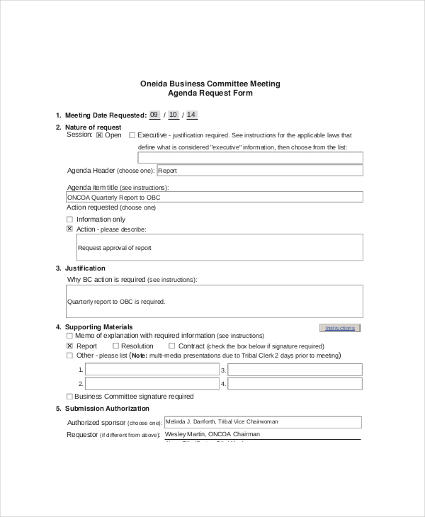 16+ Committee Meeting Agenda Templates - Sample, Example Format Download