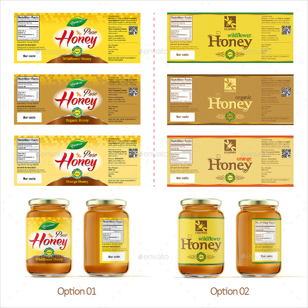 18 Jar Label Templates Free PSD AI EPS Fotrmat Download