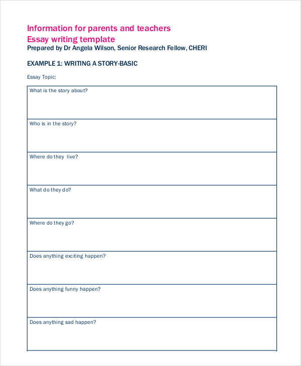 Writing Template 15 Free Word PDF Documents Download