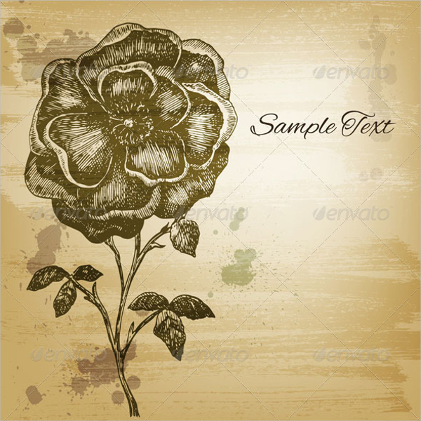 22+ Flower Drawings - Free PSD, AI, EPS Format Download
