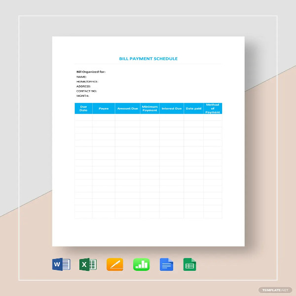 Excel Bill Template - 39+ Free Excel Documents Download | Free ...