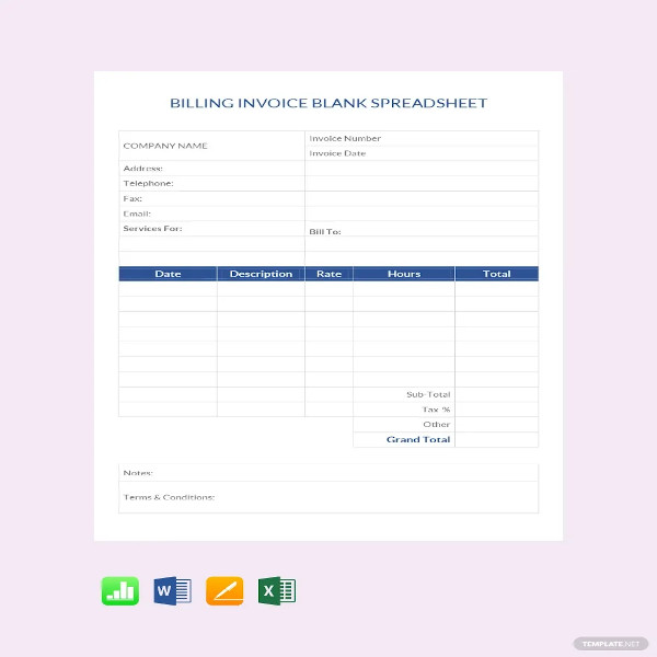 Excel Bill Template - 39+ Free Excel Documents Download | Free ...