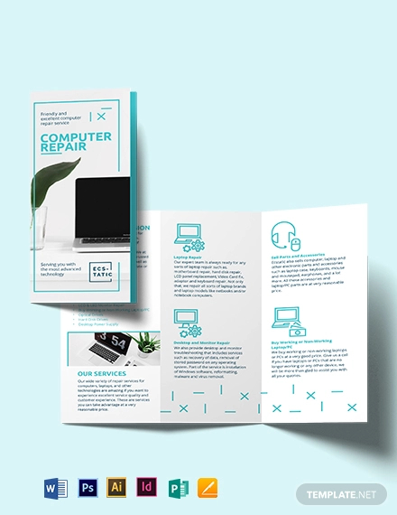 20+ Computer Brochures - Word, PSD, AI, EPS, Apple Pages