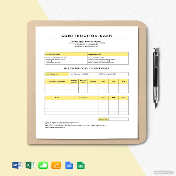 Excel Bill Template - 39+ Free Excel Documents Download | Free ...
