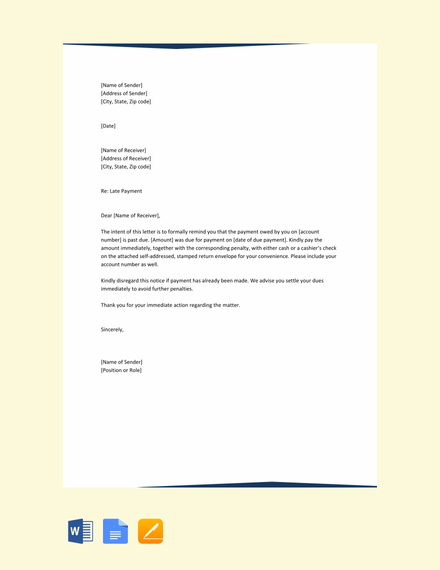 15+ Payment Reminder Letter Templates - PDF, Google DOCS, Apple Pages