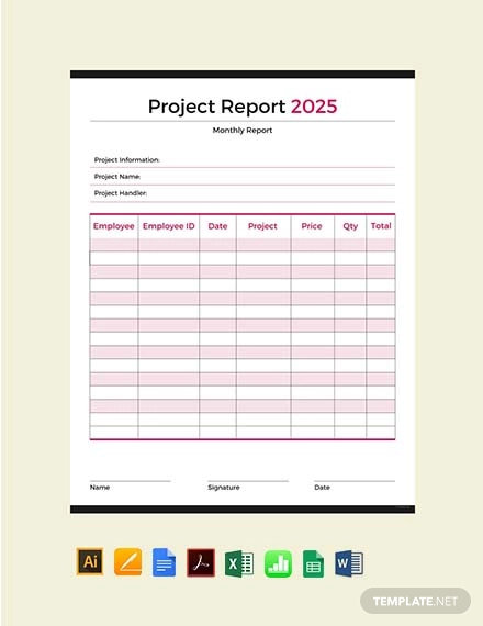 38+ Project Report Templates - Word, PDF, Google Docs