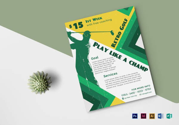 27+ Golf Flyers Templates - Word, PSD, AI, EPS Vector Format