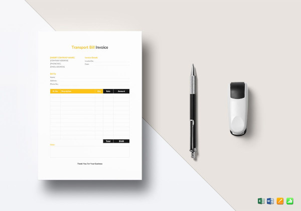 Excel Bill Template - 39+ Free Excel Documents Download | Free ...
