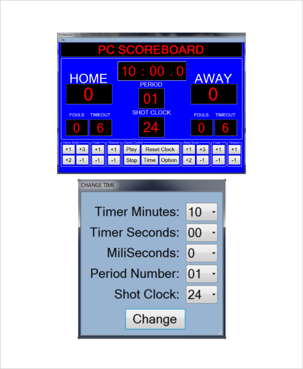 6 Basketball Scoreboard Templates Free Sample Example Format Download