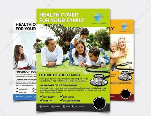 15 Insurance Flyers PSD Word EPS Vector Format