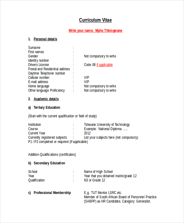 Principal Resume Template - 5+ Free Word, PDF Document Downloads