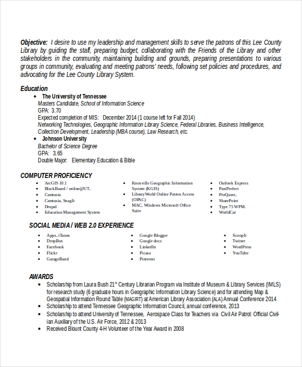 Principal Resume Template - 5+ Free Word, PDF Document Downloads